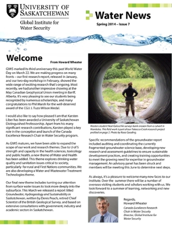 Newsletter - Global Institute for Water Security | University of ...