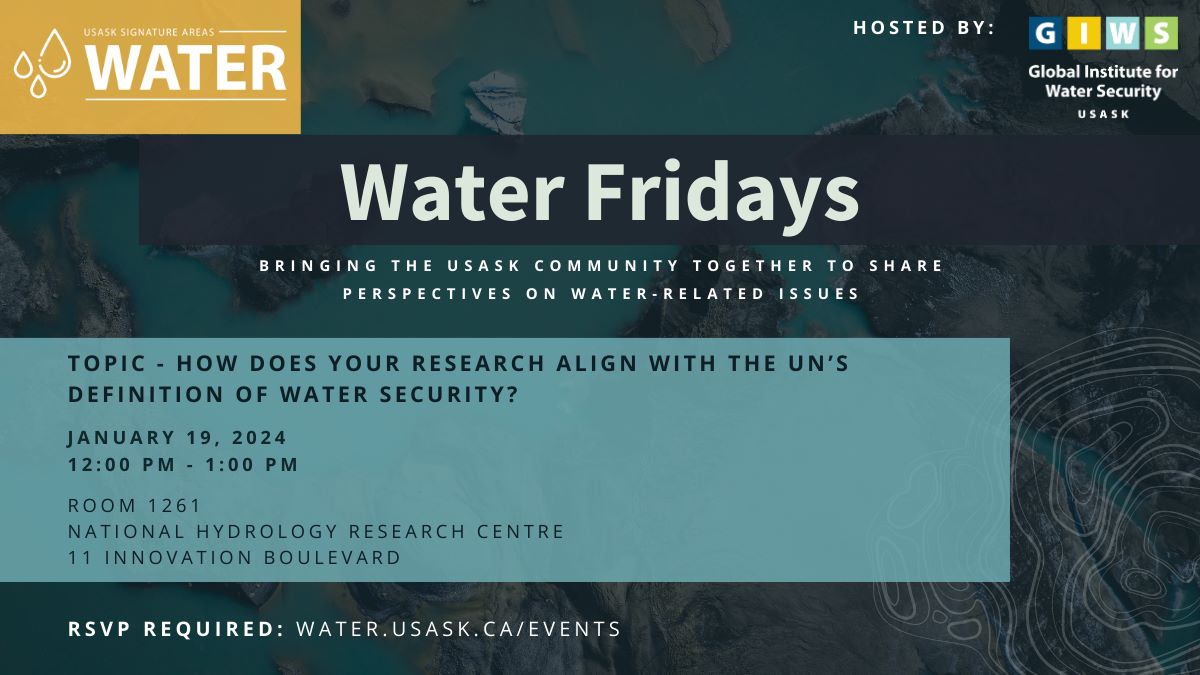 Water Fridays - How does your research align with the UN’s definition ...
